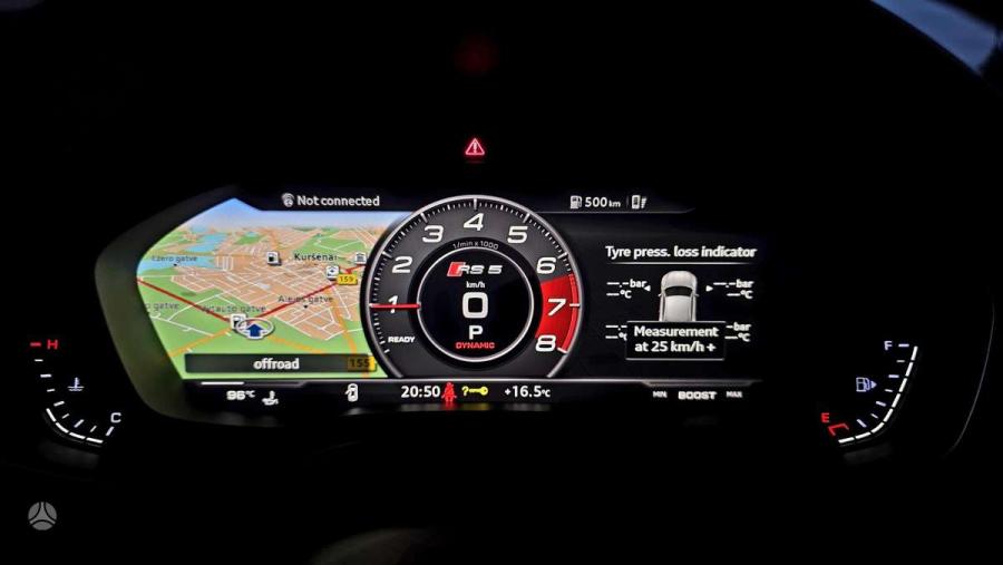 Pelēks Audi RS5 2018 Šauļi, ar dzinēja tilpumu 2.89 L un nobraukumu 81 tūkst. km par 38800 €, foto 27 vietnē AUTOMOTO.COM.LV