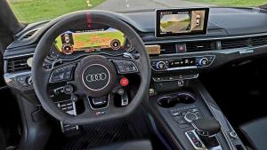 Pelēks Audi RS5 2018 Šauļi, ar dzinēja tilpumu 2.89 L un nobraukumu 81 tūkst. km par 38800 €, foto 37 vietnē AUTOMOTO.COM.LV