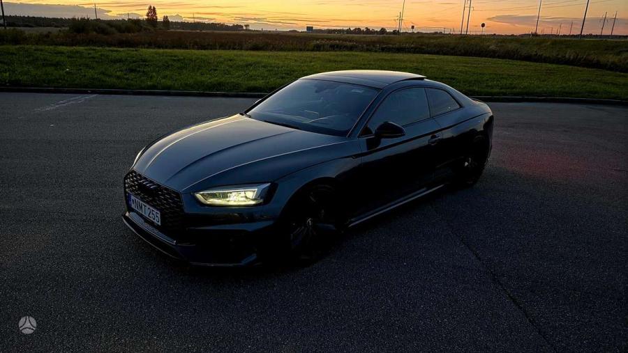Pelēks Audi RS5 2018 Šauļi, ar dzinēja tilpumu 2.89 L un nobraukumu 81 tūkst. km par 38800 €, foto 57 vietnē AUTOMOTO.COM.LV