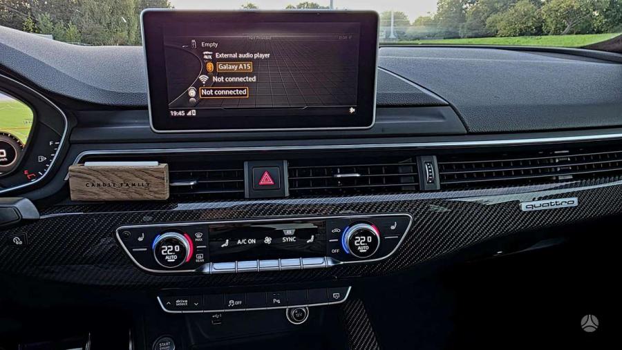 Grey Audi RS5 2018 in Siauliai, with an engine capacity of 2.89 L and mileage of 81 thousand km for 38500 €, photo 45 on AUTOMOTO.COM.LV