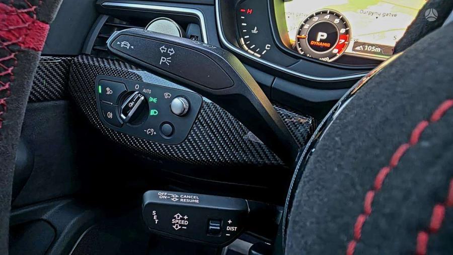 Grey Audi RS5 2018 in Siauliai, with an engine capacity of 2.89 L and mileage of 81 thousand km for 38500 €, photo 51 on AUTOMOTO.COM.LV