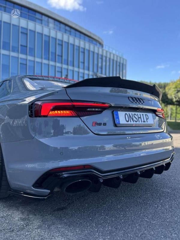 Pelēks Audi RS5 2019 Viļņa, ar dzinēja tilpumu 2.89 L un nobraukumu 100 tūkst. km par 38500 €, foto 4 vietnē AUTOMOTO.COM.LV