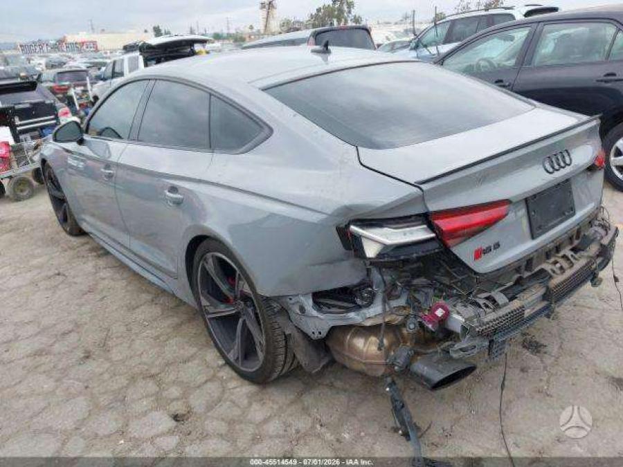 Grey Audi RS5 2022 in Klaipeda, with an engine capacity of 2.90 L and mileage of 47 thousand km for 30000 €, photo 4 on AUTOMOTO.COM.LV