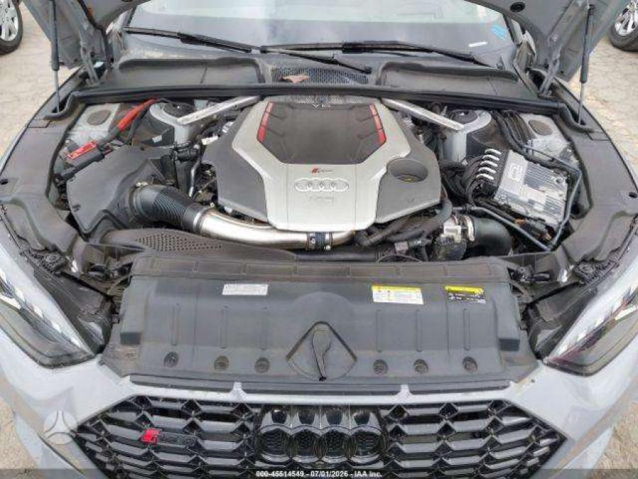 Grey Audi RS5 2022 in Klaipeda, with an engine capacity of 2.90 L and mileage of 47 thousand km for 30000 €, photo 11 on AUTOMOTO.COM.LV