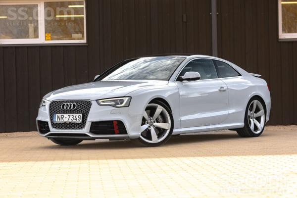 White Audi RS5 2012 in Jelgava, with an engine capacity of 4.20 L and mileage of 141 thousand km for 23400 €, photo 1 on AUTOMOTO.COM.LV