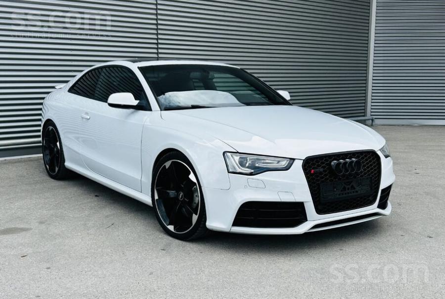 White Audi RS5 2013 in Riga, with an engine capacity of 4.20 L and mileage of 0 thousand km for 17900 €, photo 1 on AUTOMOTO.COM.LV