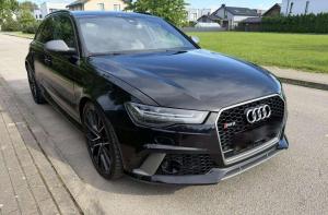Black Audi RS6 2016 in Kaunas, with an engine capacity of 3.99 L and mileage of 210 thousand km for 42500 €, photo  on AUTOMOTO.COM.LV