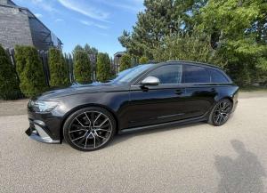 Black Audi RS6 2016 in Kaunas, with an engine capacity of 3.99 L and mileage of 210 thousand km for 42500 €, photo 5 on AUTOMOTO.COM.LV