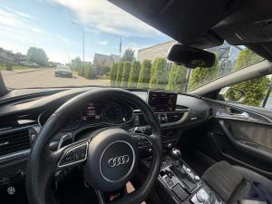 Black Audi RS6 2016 in Kaunas, with an engine capacity of 3.99 L and mileage of 210 thousand km for 42500 €, photo 10 on AUTOMOTO.COM.LV