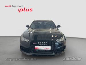 Black Audi RS6 2017 in Tallinn, with an engine capacity of 4.00 L and mileage of 121 thousand km for 49900 €, photo 5 on AUTOMOTO.COM.LV