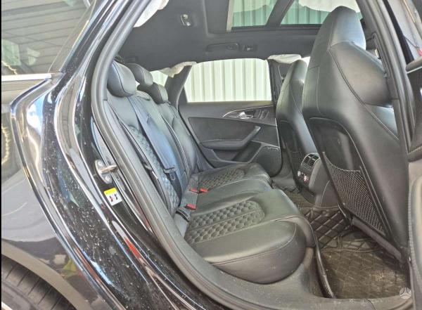 Melns Audi RS6 2017 Klaipėda, ar dzinēja tilpumu 3.99 L un nobraukumu 173 tūkst. km par 14600 €, foto 6 vietnē AUTOMOTO.COM.LV