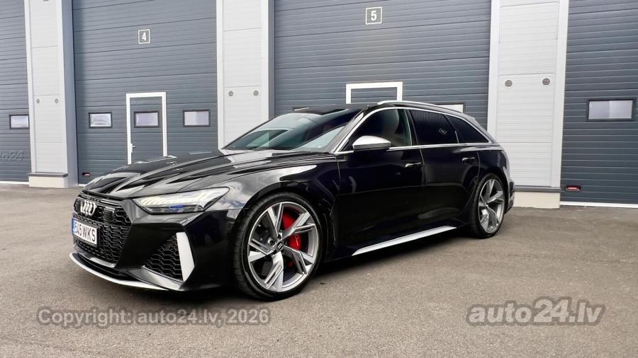 Black Audi RS6 2020 in Tallinn, with an engine capacity of 4.00 L and mileage of 146 thousand km for 79800 €, photo 3 on AUTOMOTO.COM.LV