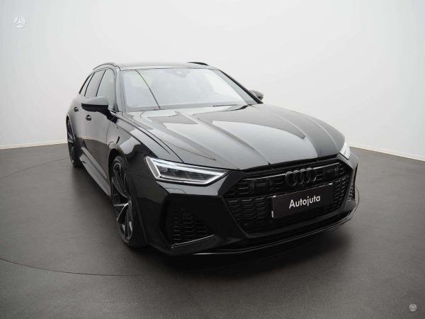 Black Audi RS6 2021 in Vilnius, with an engine capacity of 4.00 L and mileage of 104 thousand km for 75000 €, photo 4 on AUTOMOTO.COM.LV