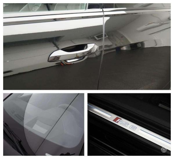 Black Audi RS6 2021 in Vilnius, with an engine capacity of 4.00 L and mileage of 104 thousand km for 75000 €, photo 10 on AUTOMOTO.COM.LV