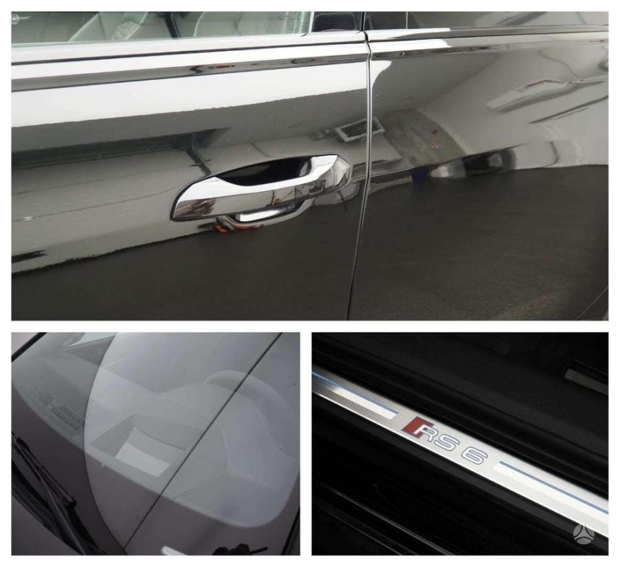 Black Audi RS6 2021 in Vilnius, with an engine capacity of 4.00 L and mileage of 104 thousand km for 75000 €, photo 10 on AUTOMOTO.COM.LV