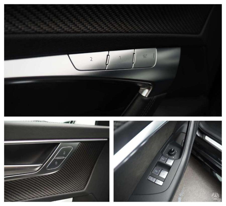 Black Audi RS6 2021 in Vilnius, with an engine capacity of 4.00 L and mileage of 104 thousand km for 75000 €, photo 14 on AUTOMOTO.COM.LV