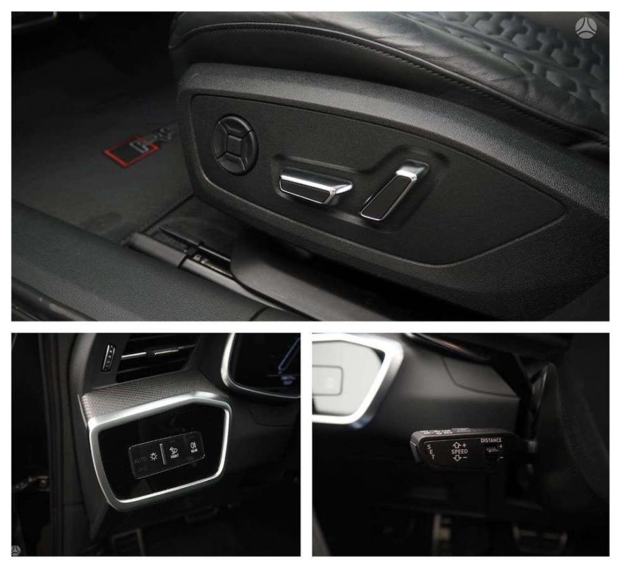 Black Audi RS6 2021 in Vilnius, with an engine capacity of 4.00 L and mileage of 104 thousand km for 75000 €, photo 18 on AUTOMOTO.COM.LV