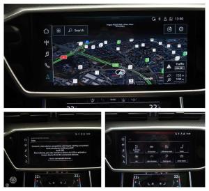 Black Audi RS6 2021 in Vilnius, with an engine capacity of 4.00 L and mileage of 104 thousand km for 75000 €, photo 24 on AUTOMOTO.COM.LV