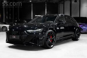 Black Audi RS6 2025 in Riga, with an engine capacity of 4.00 L and mileage of 23 thousand km for 117370 €, photo 1 on AUTOMOTO.COM.LV