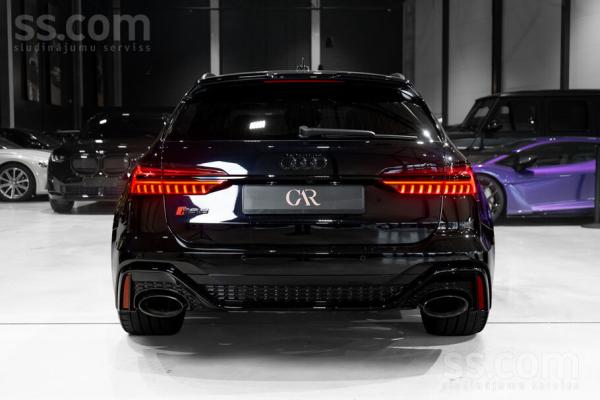 Melns Audi RS6 2025 Rīga, ar dzinēja tilpumu 4.00 L un nobraukumu 23 tūkst. km par 117370 €, foto 6 vietnē AUTOMOTO.COM.LV