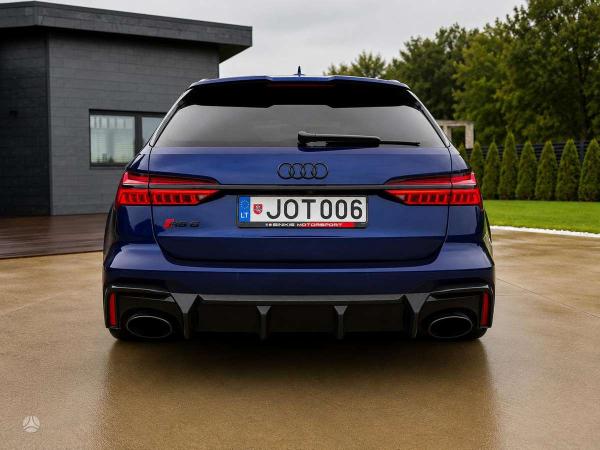 Zils Audi RS6 2021 Panevēža, ar dzinēja tilpumu 4.00 L un nobraukumu 80 tūkst. km par 82000 €, foto 5 vietnē AUTOMOTO.COM.LV