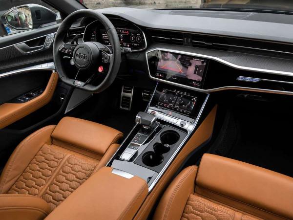 Zils Audi RS6 2021 Panevēža, ar dzinēja tilpumu 4.00 L un nobraukumu 80 tūkst. km par 82000 €, foto 9 vietnē AUTOMOTO.COM.LV