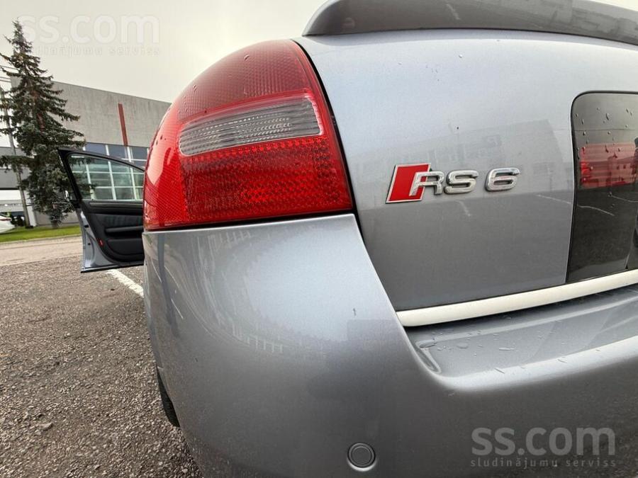 Pelēks Audi RS6 2003 Rīga, ar dzinēja tilpumu 4.20 L un nobraukumu 94 tūkst. km par 19500 €, foto 7 vietnē AUTOMOTO.COM.LV
