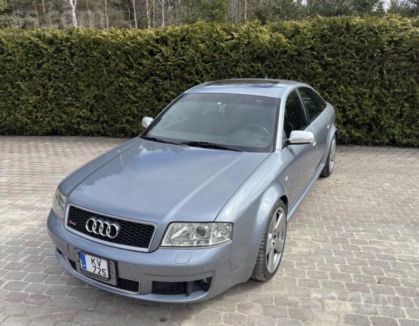 Grey Audi RS6 2003 in Ogre, with an engine capacity of 4.20 L and mileage of 95 thousand km for 21500 €, photo 3 on AUTOMOTO.COM.LV