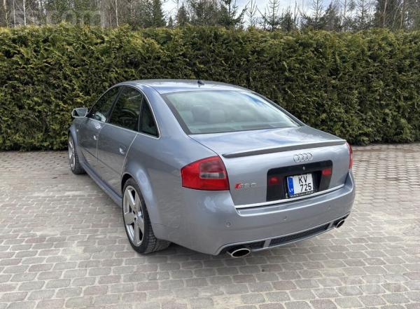 Grey Audi RS6 2003 in Ogre, with an engine capacity of 4.20 L and mileage of 95 thousand km for 21500 €, photo 5 on AUTOMOTO.COM.LV