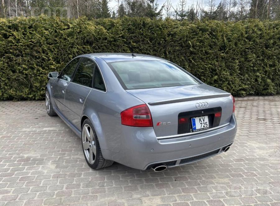 Pelēks Audi RS6 2003 Ogre, ar dzinēja tilpumu 4.20 L un nobraukumu 95 tūkst. km par 21500 €, foto 5 vietnē AUTOMOTO.COM.LV