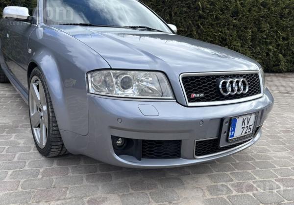 Grey Audi RS6 2003 in Ogre, with an engine capacity of 4.20 L and mileage of 95 thousand km for 21500 €, photo 7 on AUTOMOTO.COM.LV