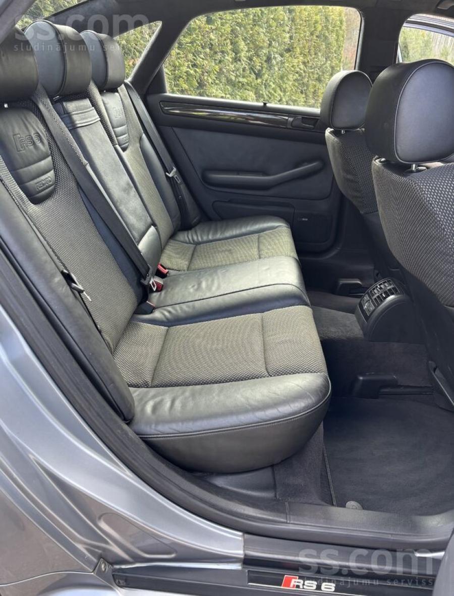 Pelēks Audi RS6 2003 Ogre, ar dzinēja tilpumu 4.20 L un nobraukumu 95 tūkst. km par 21500 €, foto 12 vietnē AUTOMOTO.COM.LV