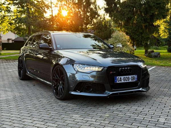 Grey Audi RS6 2013 in Siauliai, with an engine capacity of 4.00 L and mileage of 99 thousand km for 40000 €, photo 1 on AUTOMOTO.COM.LV