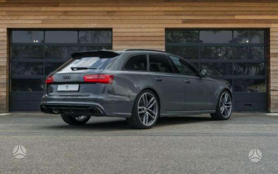 Pelēks Audi RS6 2014 Viļņa, ar dzinēja tilpumu 4.00 L un nobraukumu 125 tūkst. km par 55000 €, foto 2 vietnē AUTOMOTO.COM.LV