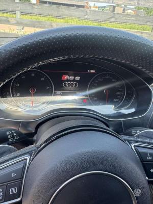Grey Audi RS6 2014 in Vilnius, with an engine capacity of 3.99 L and mileage of 220 thousand km for 39000 €, photo 8 on AUTOMOTO.COM.LV