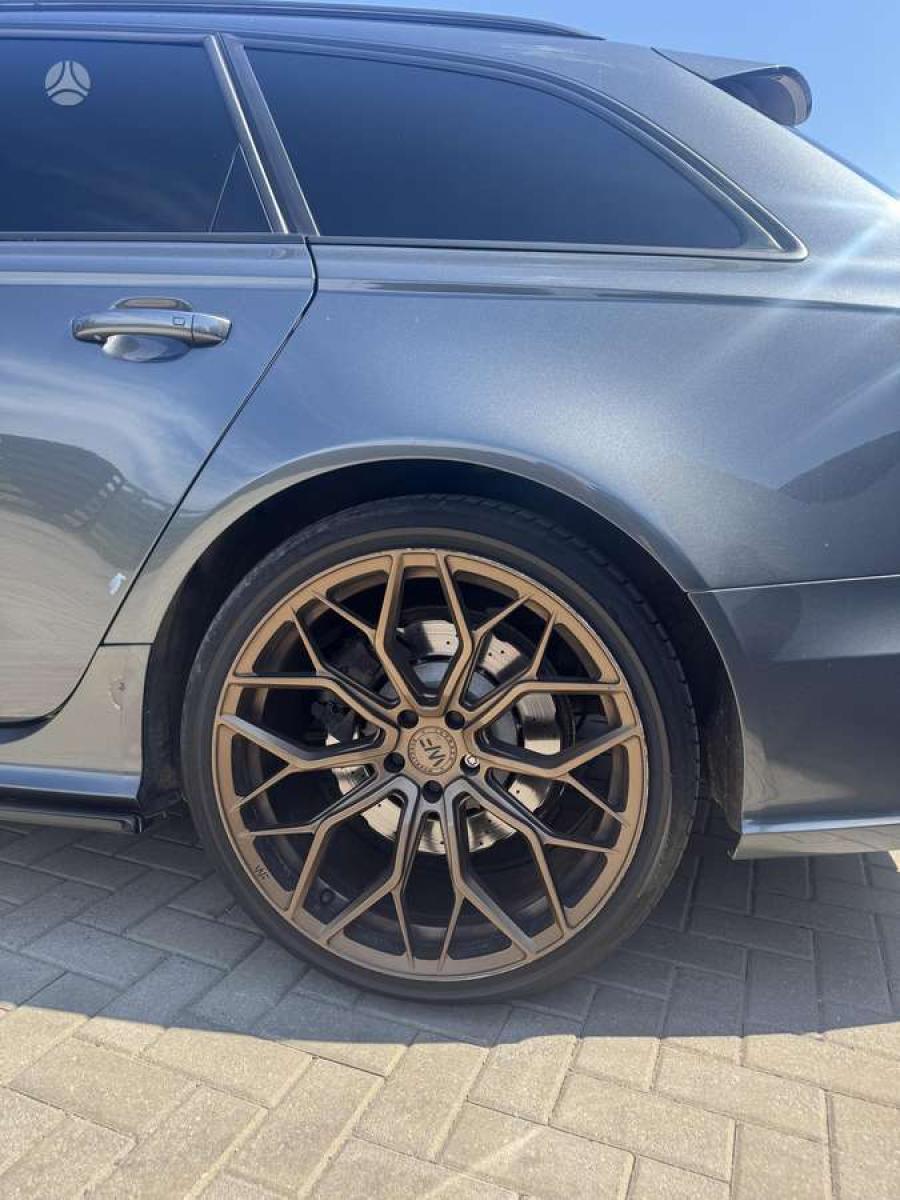Grey Audi RS6 2014 in Vilnius, with an engine capacity of 3.99 L and mileage of 220 thousand km for 39000 €, photo 14 on AUTOMOTO.COM.LV