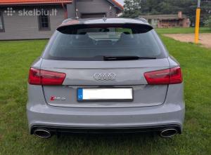 Pelēks Audi RS6 2016 Klaipėda, ar dzinēja tilpumu 4.00 L un nobraukumu 195 tūkst. km par 41900 €, foto  vietnē AUTOMOTO.COM.LV