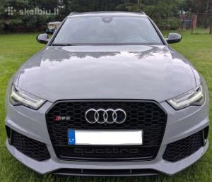 Pelēks Audi RS6 2016 Klaipėda, ar dzinēja tilpumu 4.00 L un nobraukumu 195 tūkst. km par 41900 €, foto 3 vietnē AUTOMOTO.COM.LV