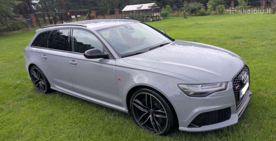 Pelēks Audi RS6 2016 Klaipėda, ar dzinēja tilpumu 4.00 L un nobraukumu 195 tūkst. km par 41900 €, foto 5 vietnē AUTOMOTO.COM.LV