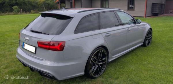 Pelēks Audi RS6 2016 Klaipėda, ar dzinēja tilpumu 4.00 L un nobraukumu 195 tūkst. km par 41900 €, foto 5 vietnē AUTOMOTO.COM.LV