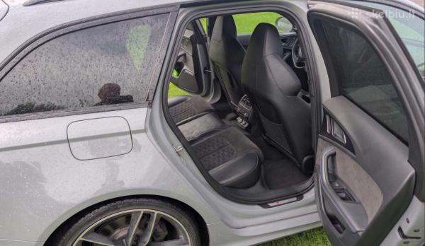 Pelēks Audi RS6 2016 Klaipėda, ar dzinēja tilpumu 4.00 L un nobraukumu 195 tūkst. km par 41900 €, foto 6 vietnē AUTOMOTO.COM.LV
