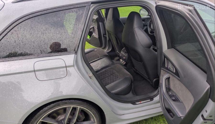 Pelēks Audi RS6 2016 Klaipėda, ar dzinēja tilpumu 4.00 L un nobraukumu 195 tūkst. km par 41900 €, foto 7 vietnē AUTOMOTO.COM.LV
