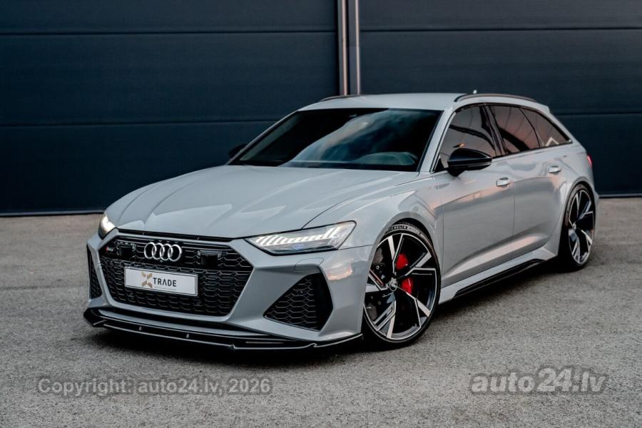 Pelēks Audi RS6 2020 Pērnava, ar dzinēja tilpumu 4.00 L un nobraukumu 116 tūkst. km par 70990 €, foto 1 vietnē AUTOMOTO.COM.LV