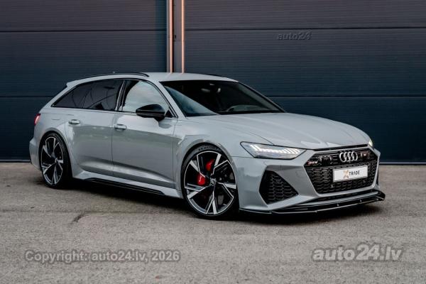 Pelēks Audi RS6 2020 Pērnava, ar dzinēja tilpumu 4.00 L un nobraukumu 116 tūkst. km par 70990 €, foto 2 vietnē AUTOMOTO.COM.LV