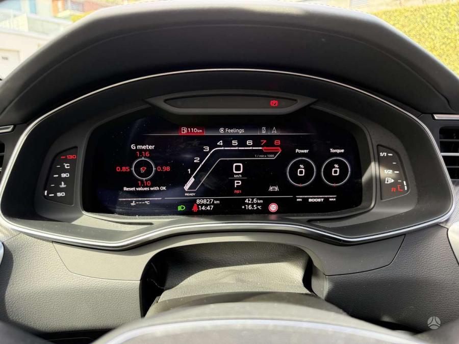 Pelēks Audi RS6 2020 Viļņa, ar dzinēja tilpumu 4.00 L un nobraukumu 90 tūkst. km par 68000 €, foto 11 vietnē AUTOMOTO.COM.LV