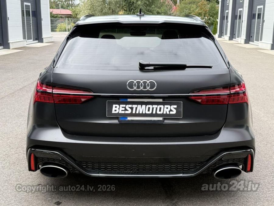 Grey Audi RS6 2021 in Tallinn, with an engine capacity of 4.00 L and mileage of 27 thousand km for 79999 €, photo 6 on AUTOMOTO.COM.LV