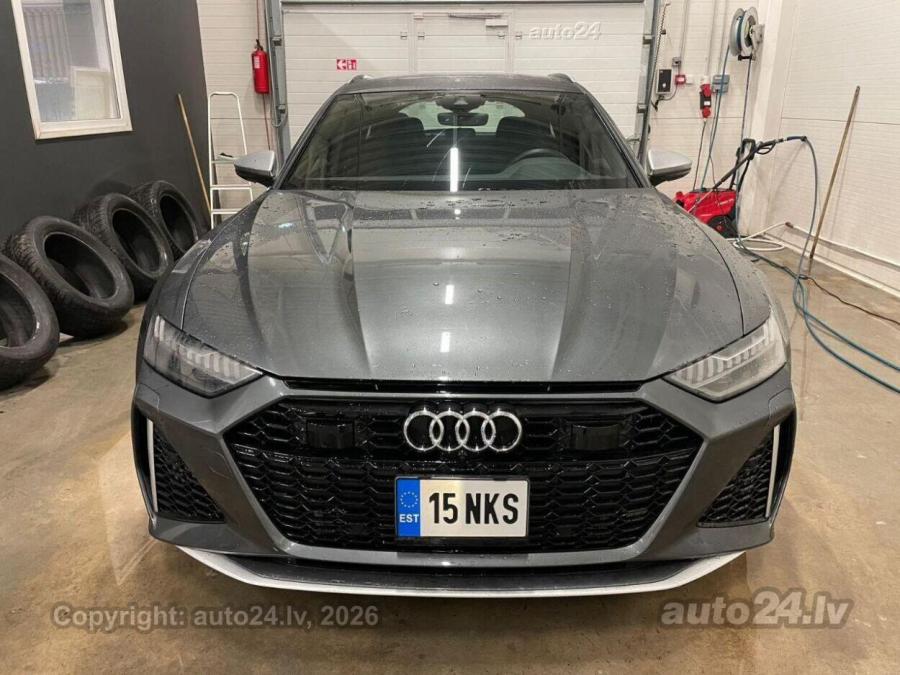 Grey Audi RS6 2021 in Tallinn, with an engine capacity of 4.00 L and mileage of 27 thousand km for 79999 €, photo 9 on AUTOMOTO.COM.LV