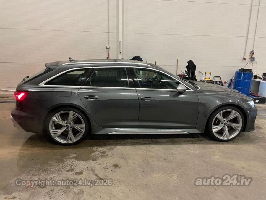 Grey Audi RS6 2021 in Tallinn, with an engine capacity of 4.00 L and mileage of 27 thousand km for 79999 €, photo 10 on AUTOMOTO.COM.LV