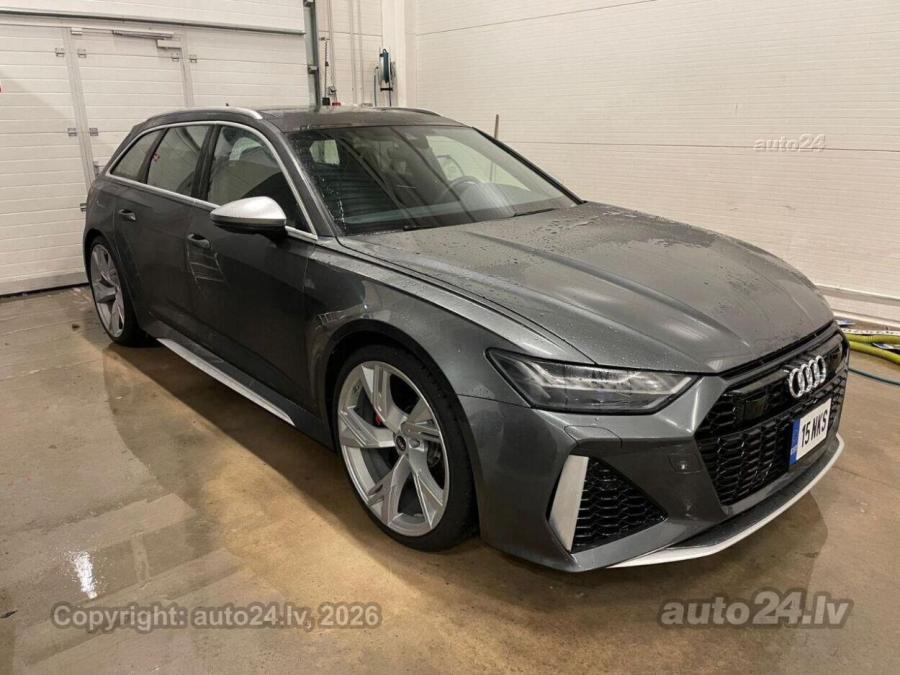 Grey Audi RS6 2021 in Tallinn, with an engine capacity of 4.00 L and mileage of 27 thousand km for 79999 €, photo 14 on AUTOMOTO.COM.LV