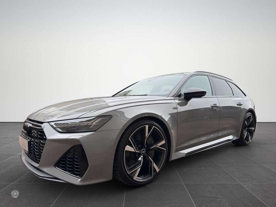 Pelēks Audi RS6 2021 Viļņa, ar dzinēja tilpumu 4.00 L un nobraukumu 76 tūkst. km par 87900 €, foto 1 vietnē AUTOMOTO.COM.LV